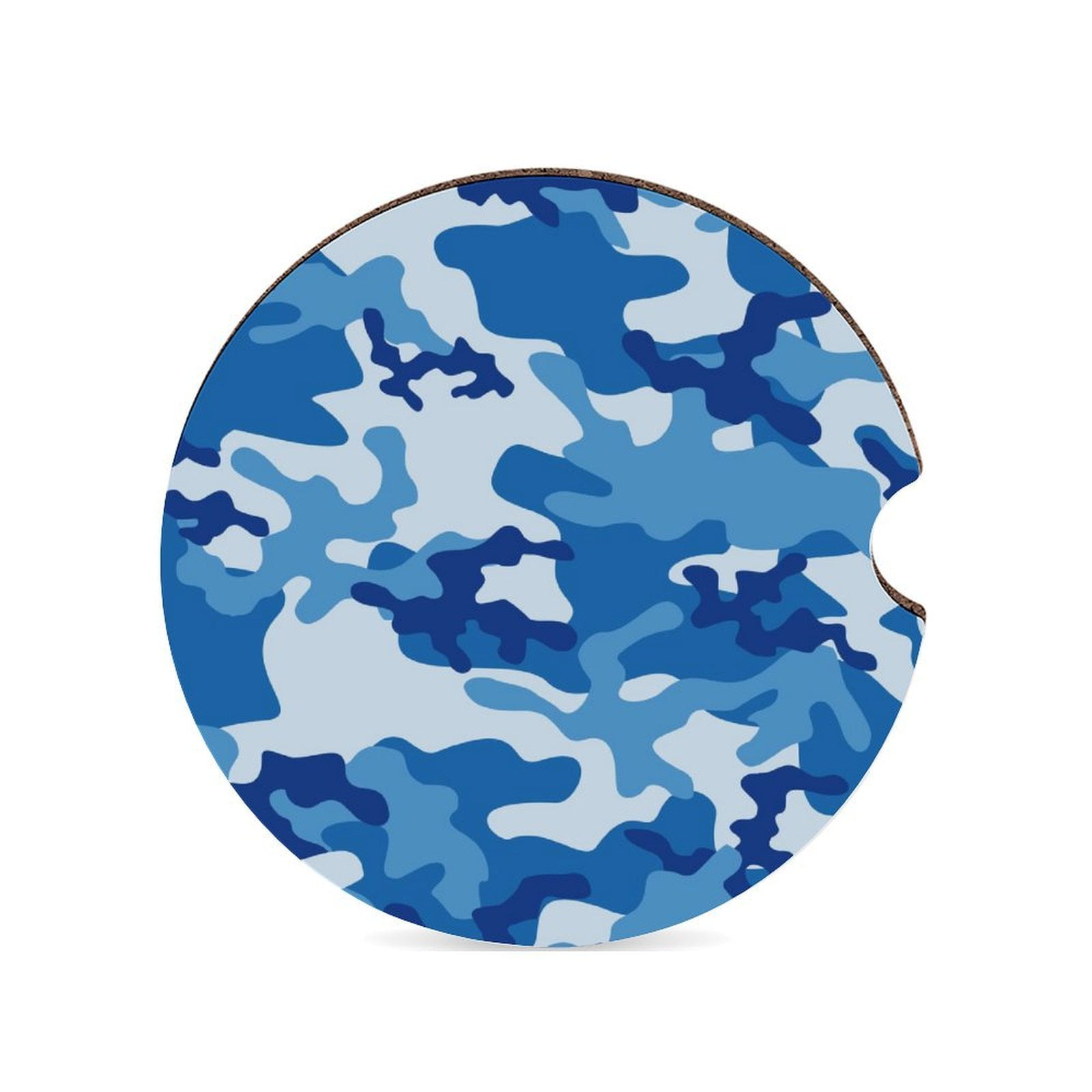 Round Car Coasters 6.5in Cork Design Non Slip Heat Insulation Water ...