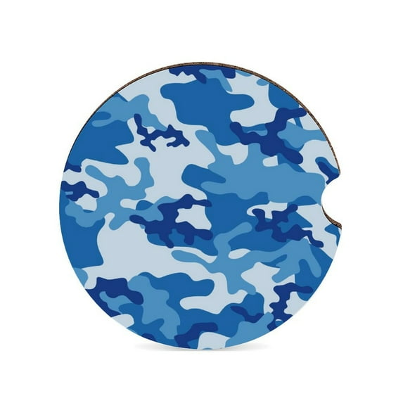 Round Car Coasters 6.5in Cork Design Non Slip Heat Insulation Water ...