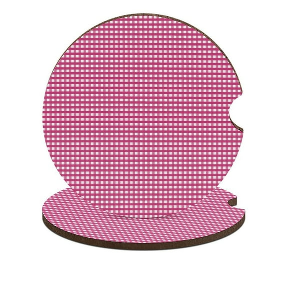 Round Car Coasters 6.5in Cork Design Non Slip Heat Insulation Water ...