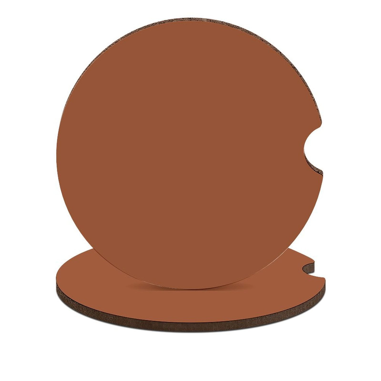 Round Car Coasters 6.5in Cork Design Non Slip Heat Insulation Water ...