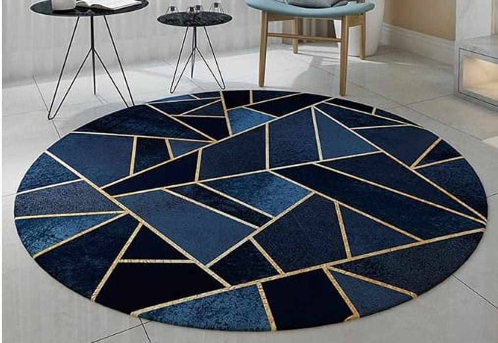 Round Carpet Computer Chair Mat Simple and Thick Study Home Chair E ...