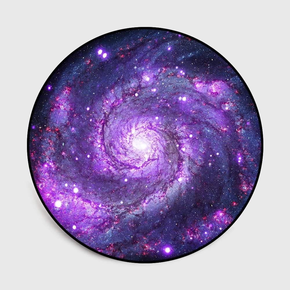 Round Carpet Galaxy Planet Space Universe Children's Bedroom Living ...