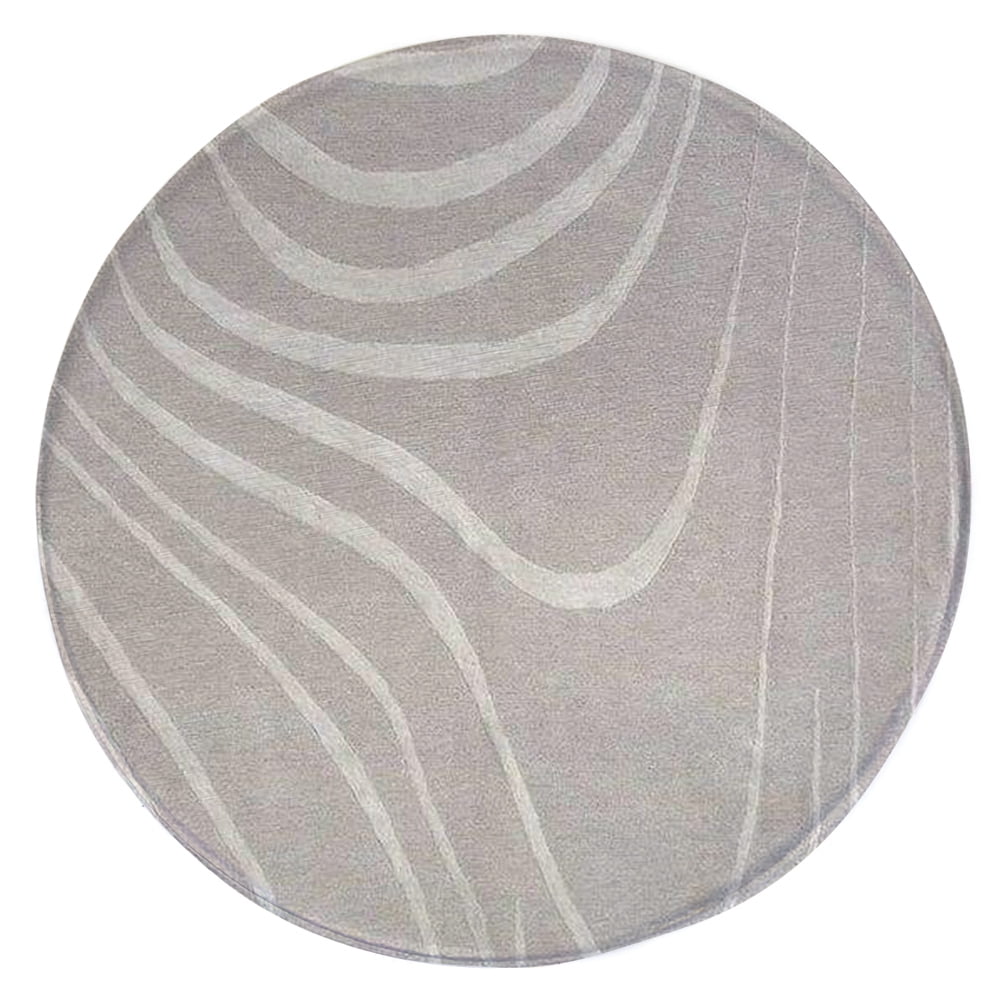 Round Carpet Nordic Curve 3D Print Flannel Floor Mat Rug Home r Bedroom ...