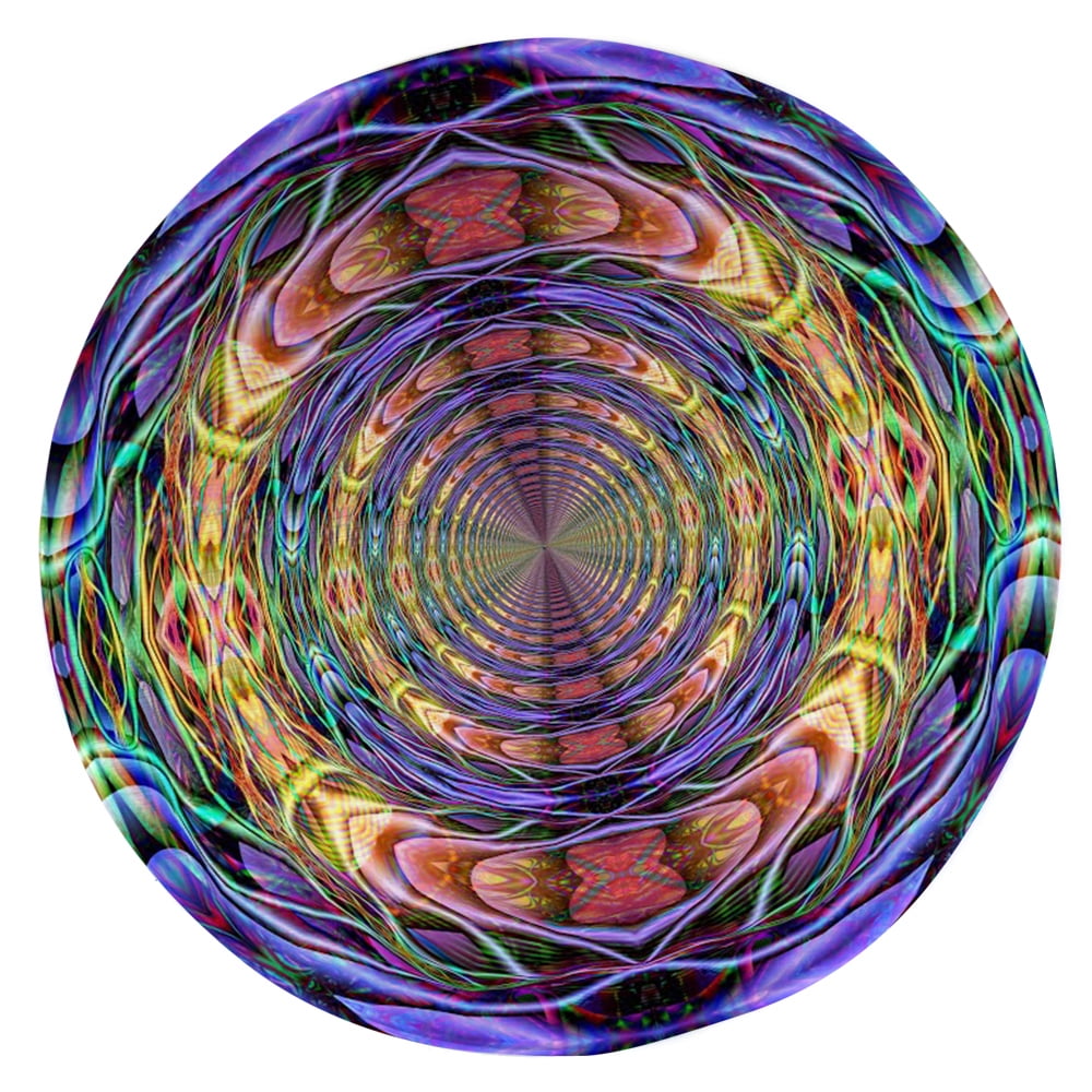 Round Carpet Visual Art Graphics 3D Printing Area Rug Anti-Slip Carpet ...