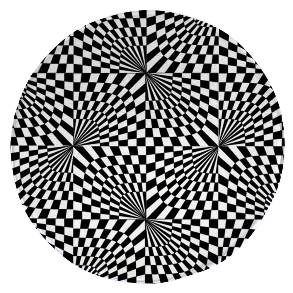 Round Carpet n Art Graphics 3D Printing Anti-Slip Carpet Area Rug for ...