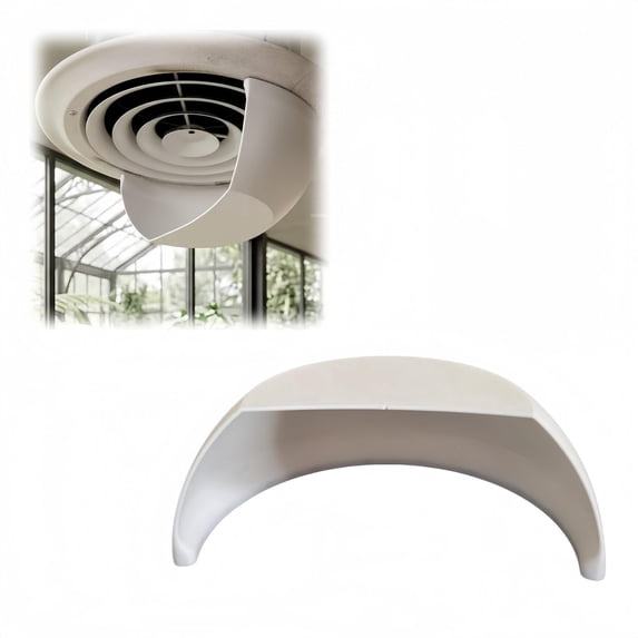 Round Ceiling Air Deflector for McMaster-Carr 6"/8"/10" Diffusers ...