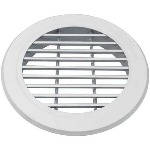 Round Ceiling Diffuser 14 Inch [Neck Size] Louver Grille for Living Room Closet Duct Ventilation ...