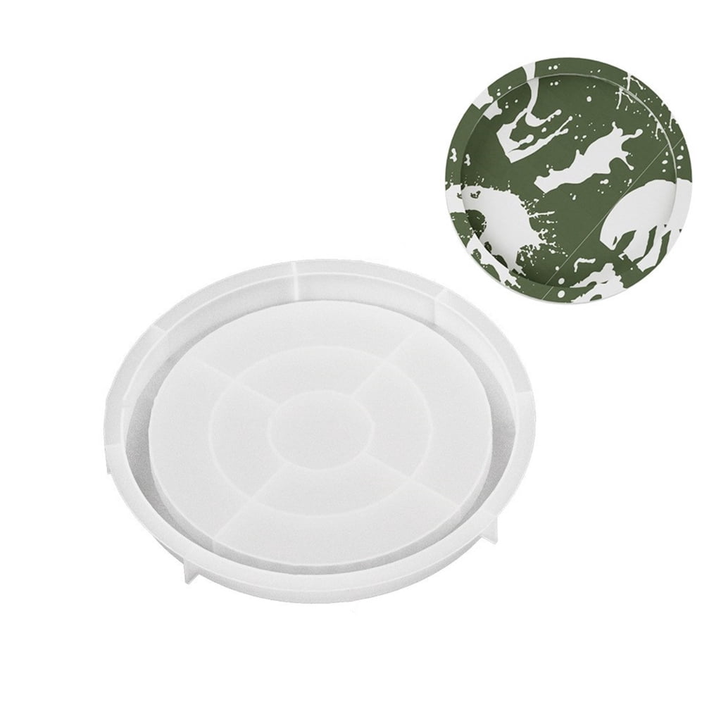 Round Cement Tray Molds Plate Moulds for Resin Casting Craft ...