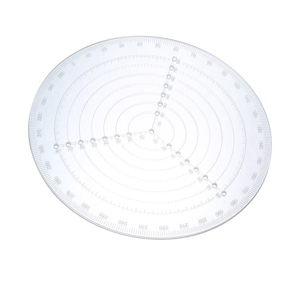 Round Center Finder Compass Clear Acrylic Lathe Centering Tool Circle ...