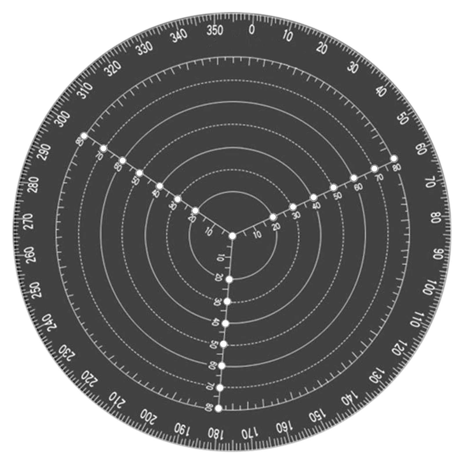 Round Center Finder-Compass Layout Measuring Centering Ruler Precise ...