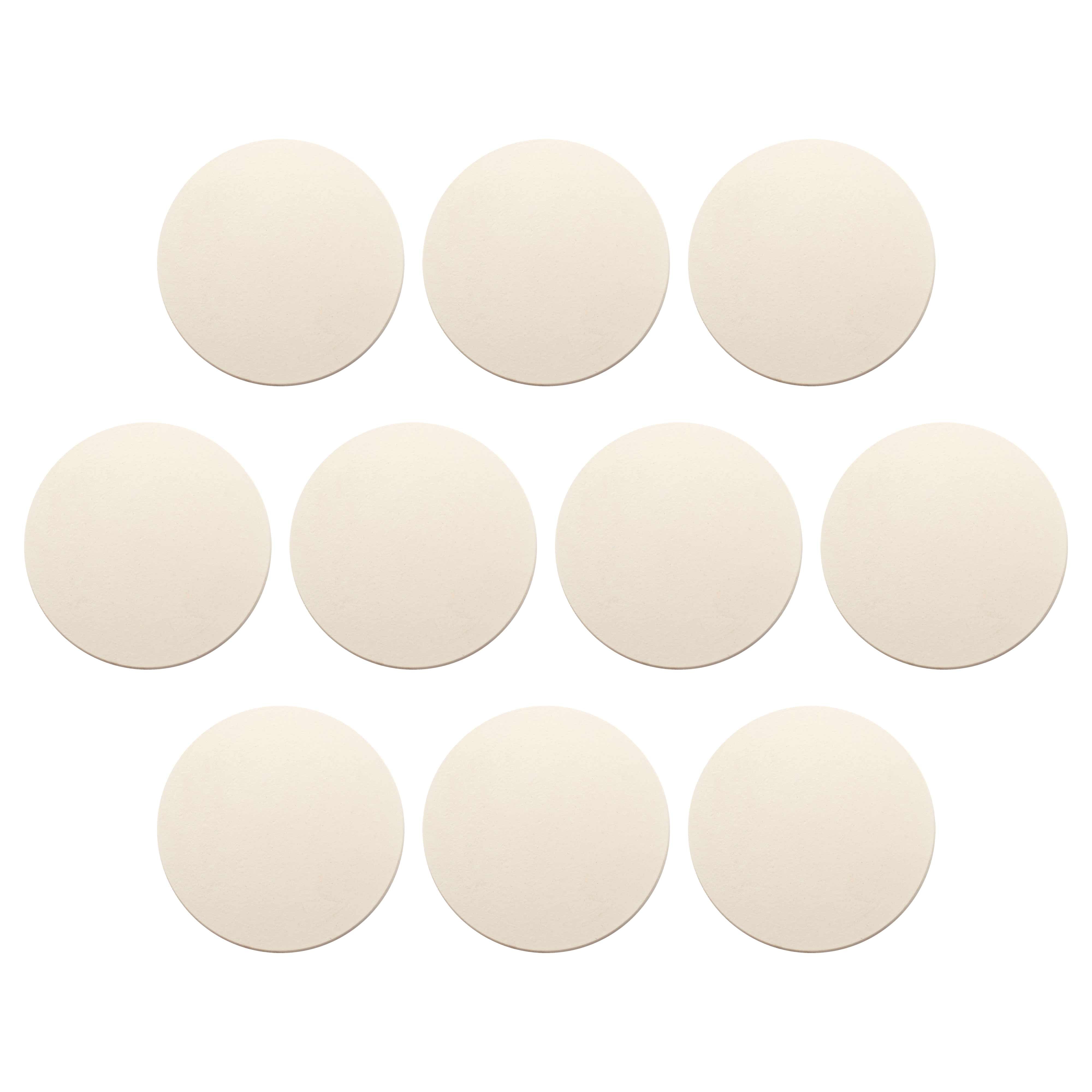 Round Ceramic Coasters 4 Inches Set of 10, Bulk Pack - With Cork Bottom ...