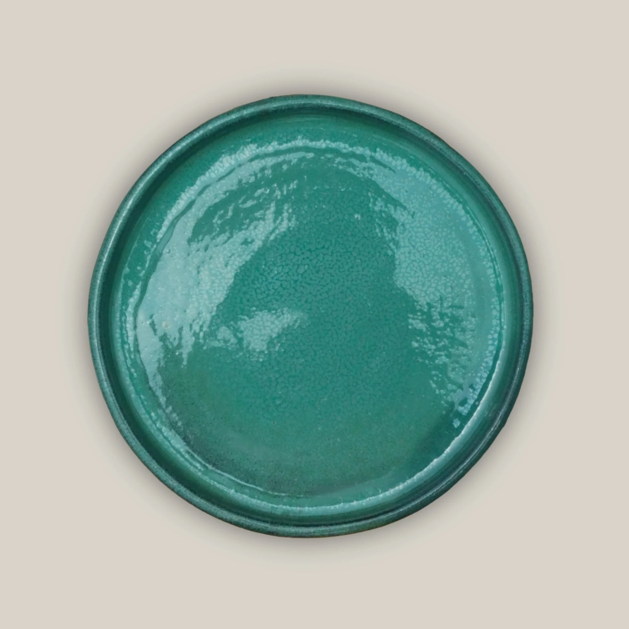 Round | Jade Ceramic Plant Saucer | High Fired Ecofriendly Clay - Sizes ...