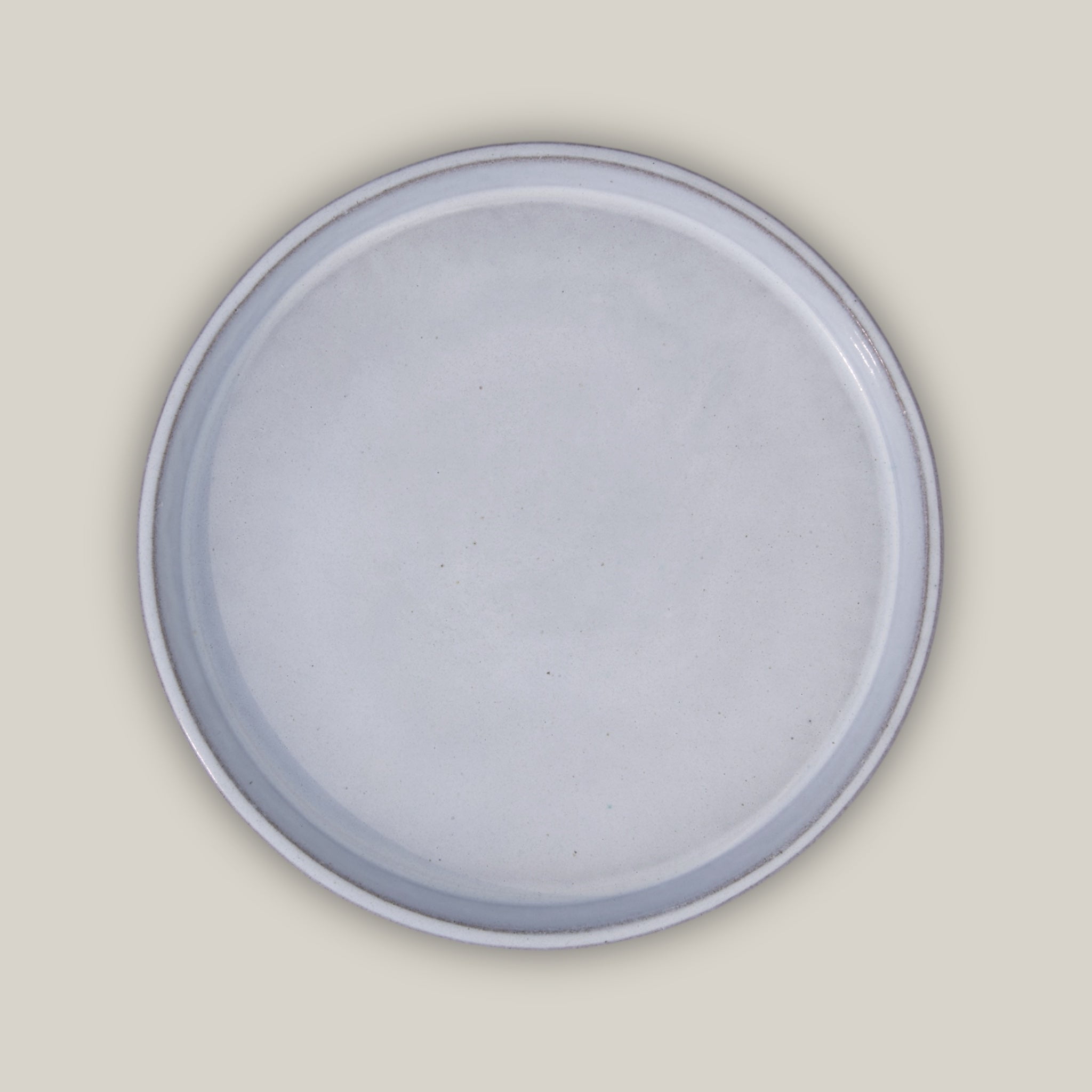 Round | Cream White Ceramic Plant Saucer | High Fired Ecofriendly Clay ...