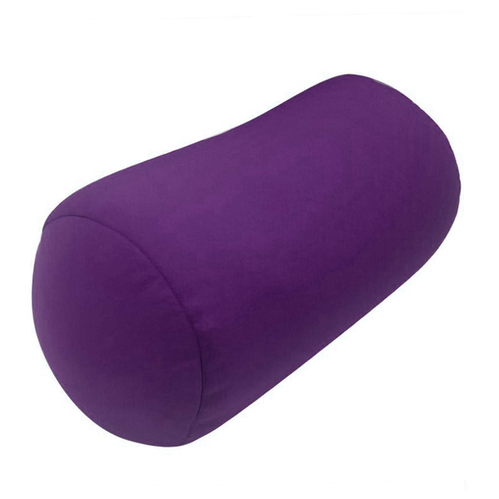 Round Cervical Roll Cylinder Bolster Pillow, Soft Sleeping Headrest ...