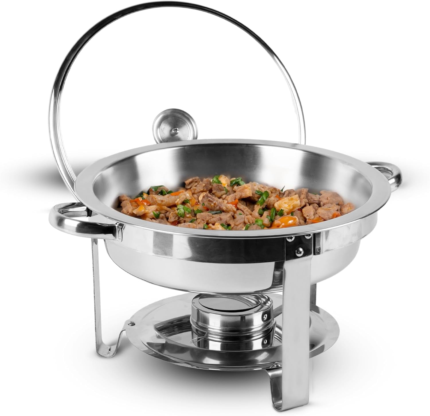 Round Chafing Dish 5 QT Buffet Servers and Warmers, Chaffing Servers ...