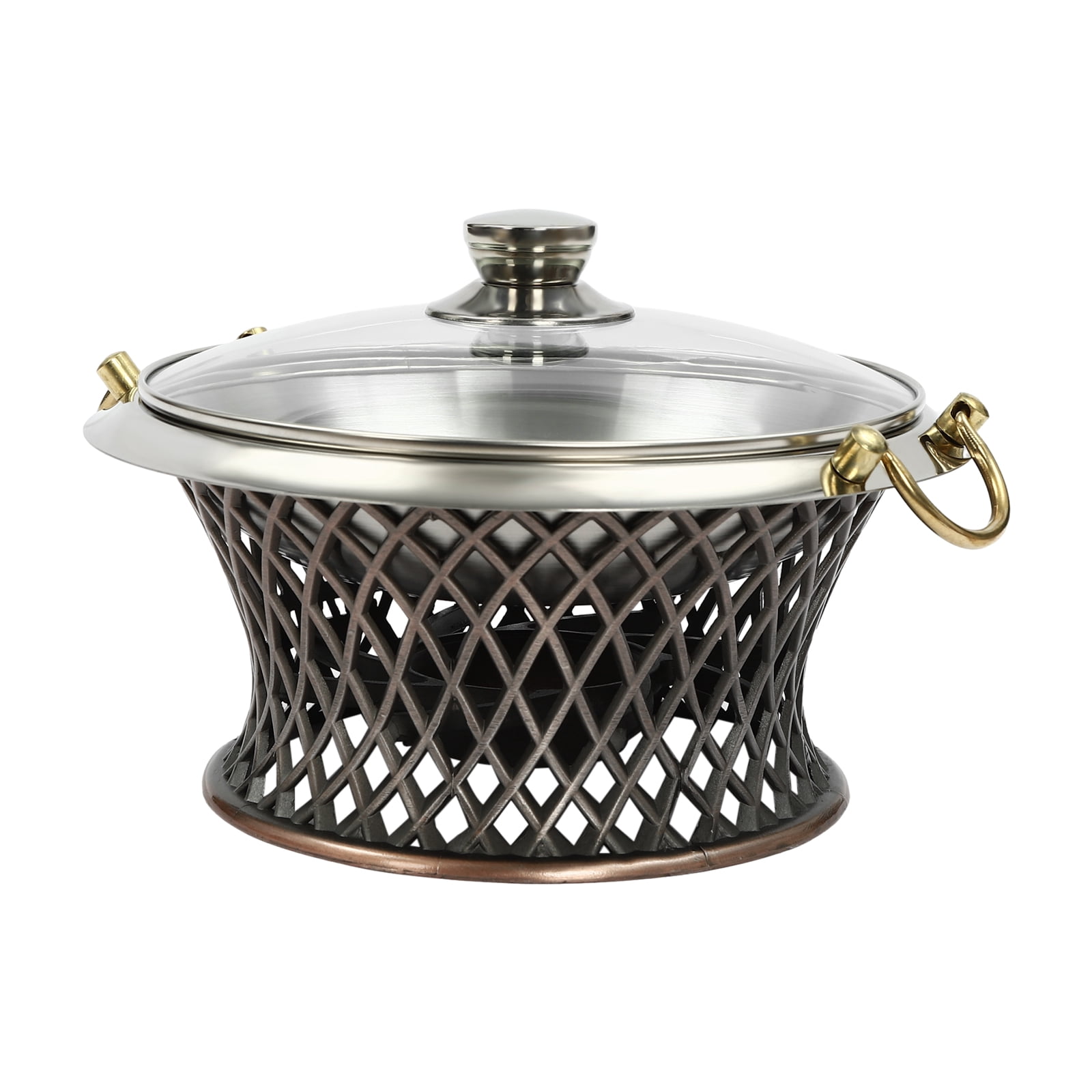 Round Chafing Dish Food Warmer Buffet Set, Small Tabletop Buffet ...
