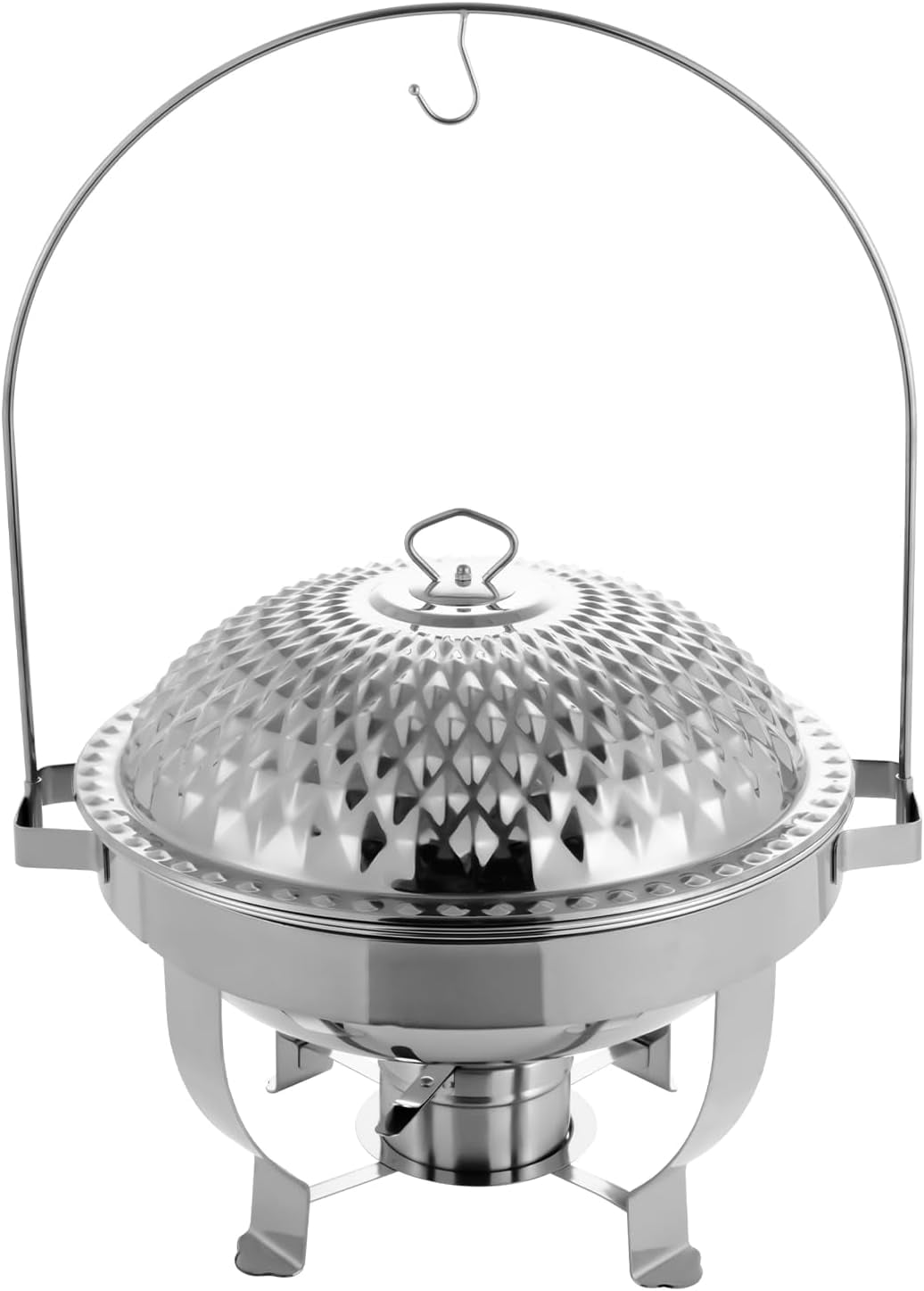 Round Chafing Dish Stainless Steel Chafer Roll Top Chafer for Catering ...