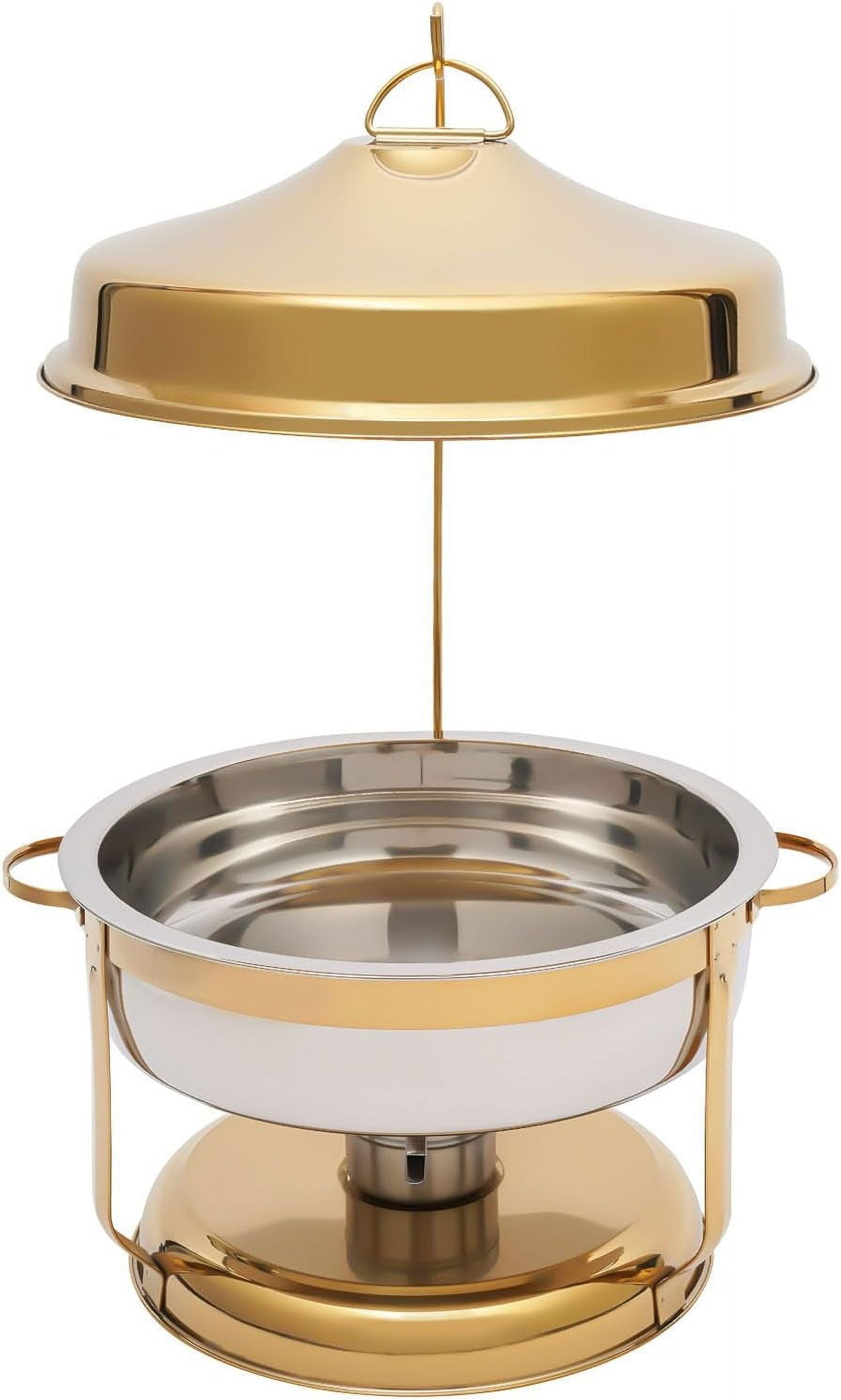 Round Chafing Dish Stainless Steel Chafer Roll Top Chafer for Catering ...