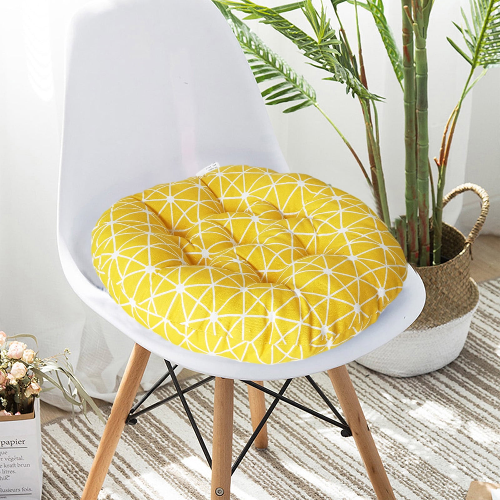 Round Chair Cushions Seat Cushion Boho Pattern Soft Thick Kitchen ...