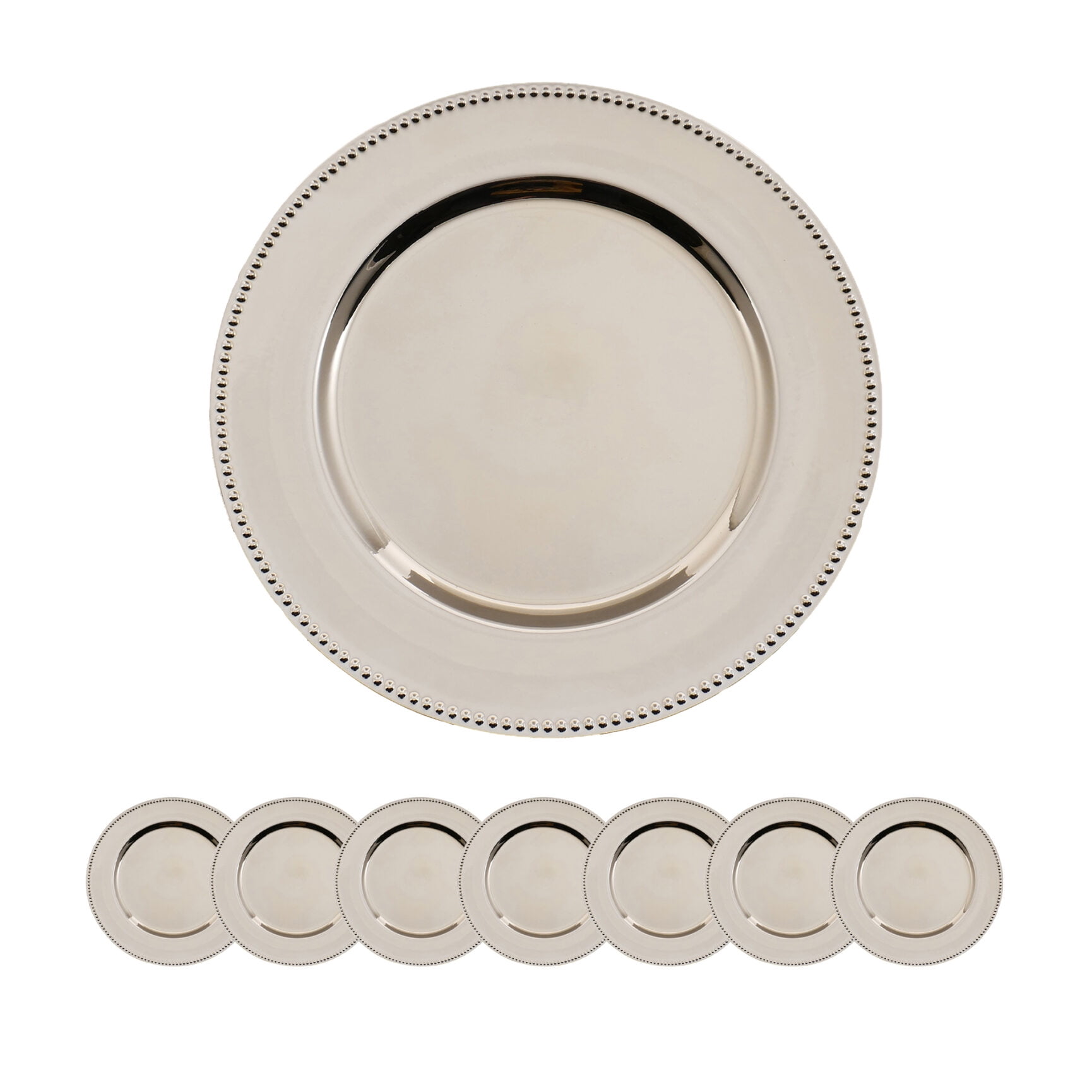 Round Charger Plates Set of 8, Chargers Plates for Table Setting ...