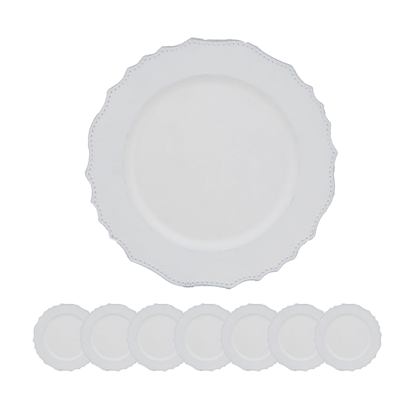 Round Charger Plates Set of 8, Chargers Plates for Table Setting ...