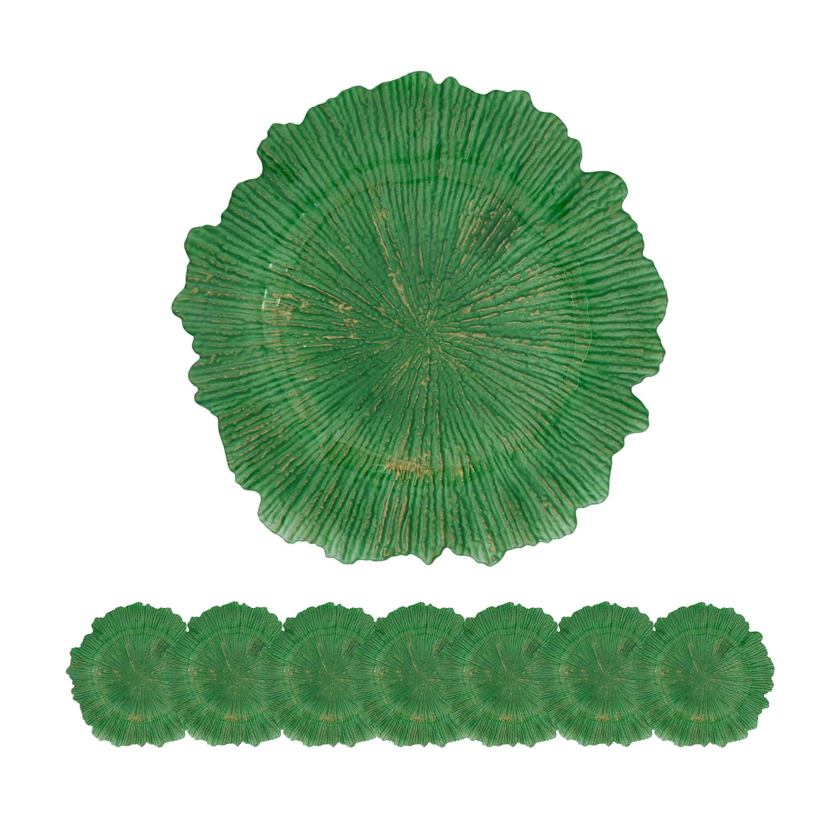 Round Charger Plates Set of 8, Plastic Chargers for Table Setting ...