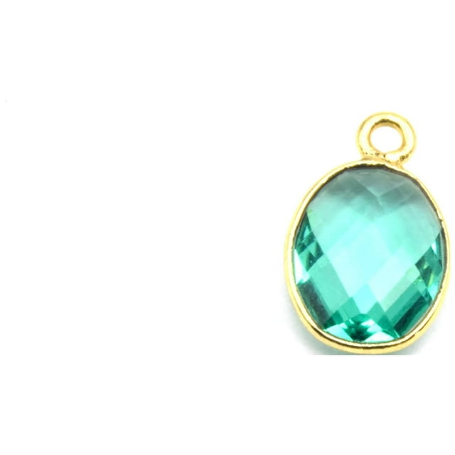 Round Charms | Oval Pendants | 10mm Gold Plated Hydro Quartz Bezels ...