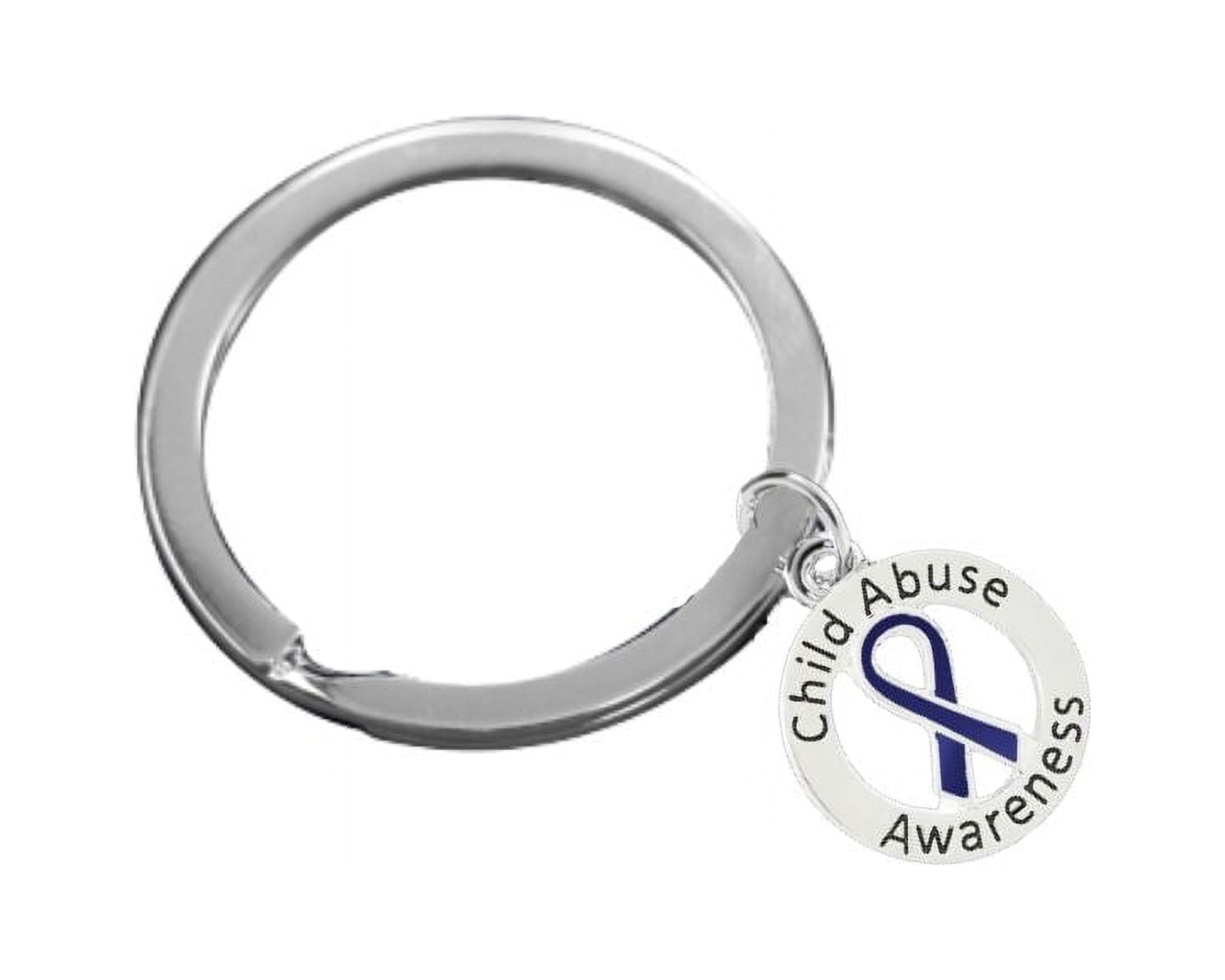 Round Child Abuse Awareness Split Style Keychains - Walmart.com