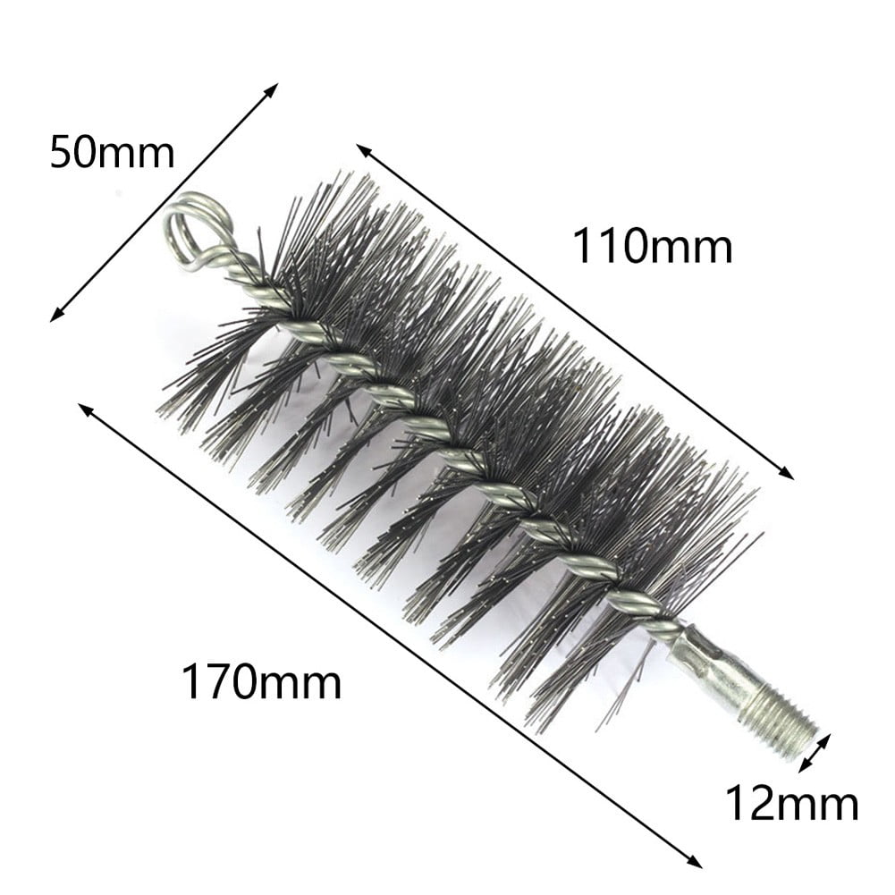Round Chimney Flue Cleaning Brush Steel Wire Brush Sweep Fireplace ...