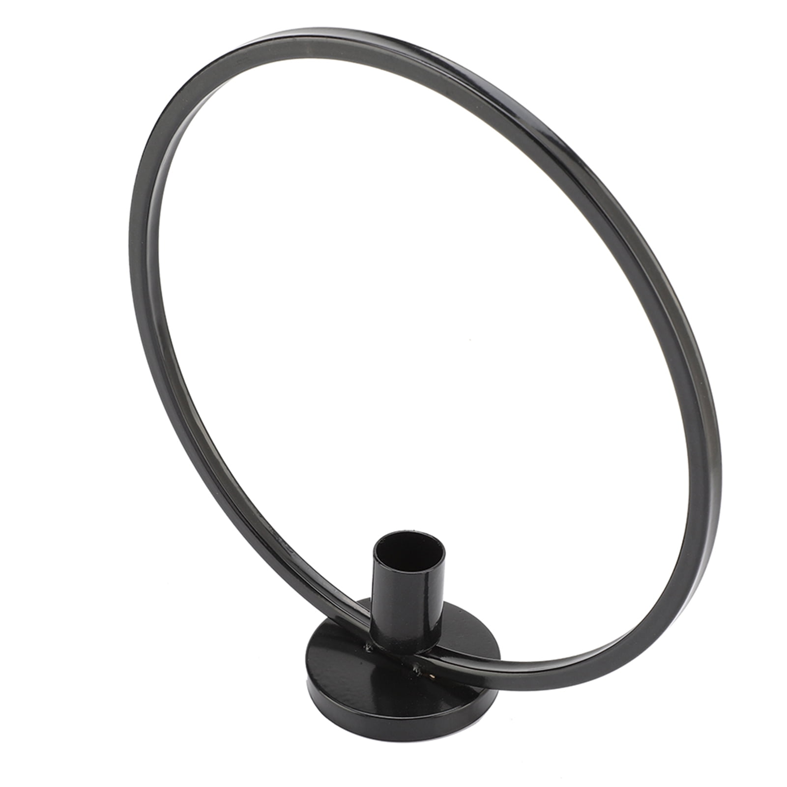 Round Circle Metal Candlestick Home Decoration Craft Desk Candle Holder ...