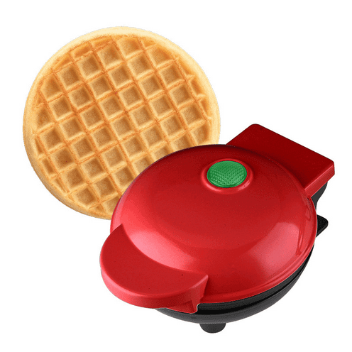 Round Classic Waffle Maker - 7” Waffle Mold, Nonstick Waffle Iron with ...