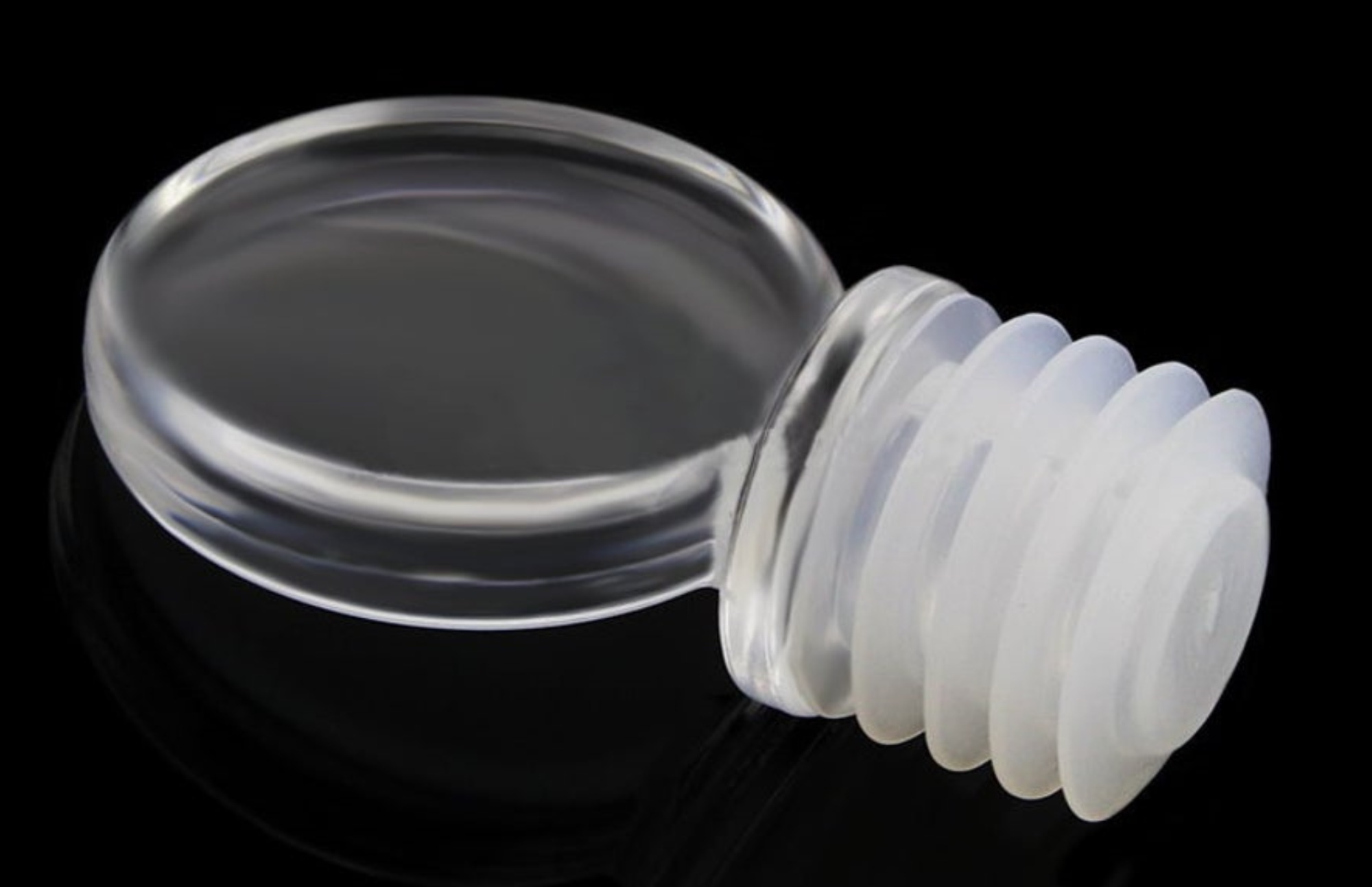 Round Clear Acrylic Wine Bottle Stopper Blanks (12-Pack) - Walmart.com