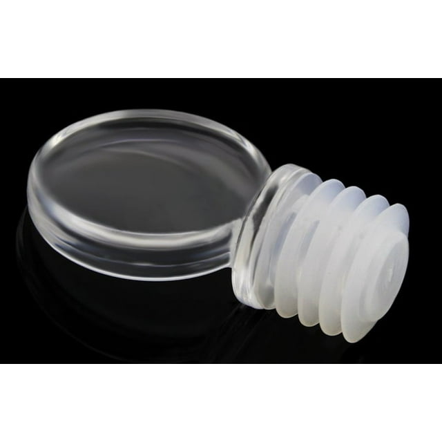 Round Clear Acrylic Wine Bottle Stopper Blanks (12-Pack) - Walmart.com