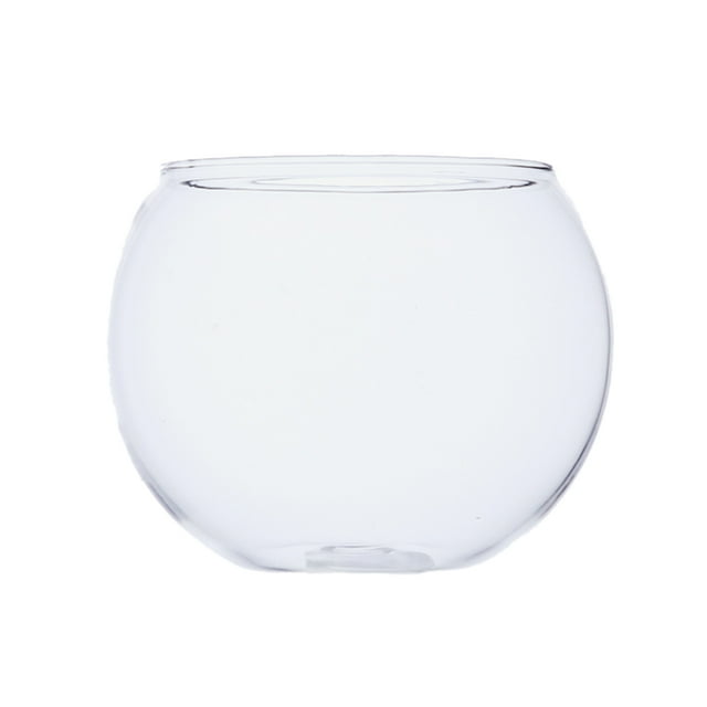 Round Clear Glass Flower Vase Sphere Fish Tank Bowl Air Planter DIY ...