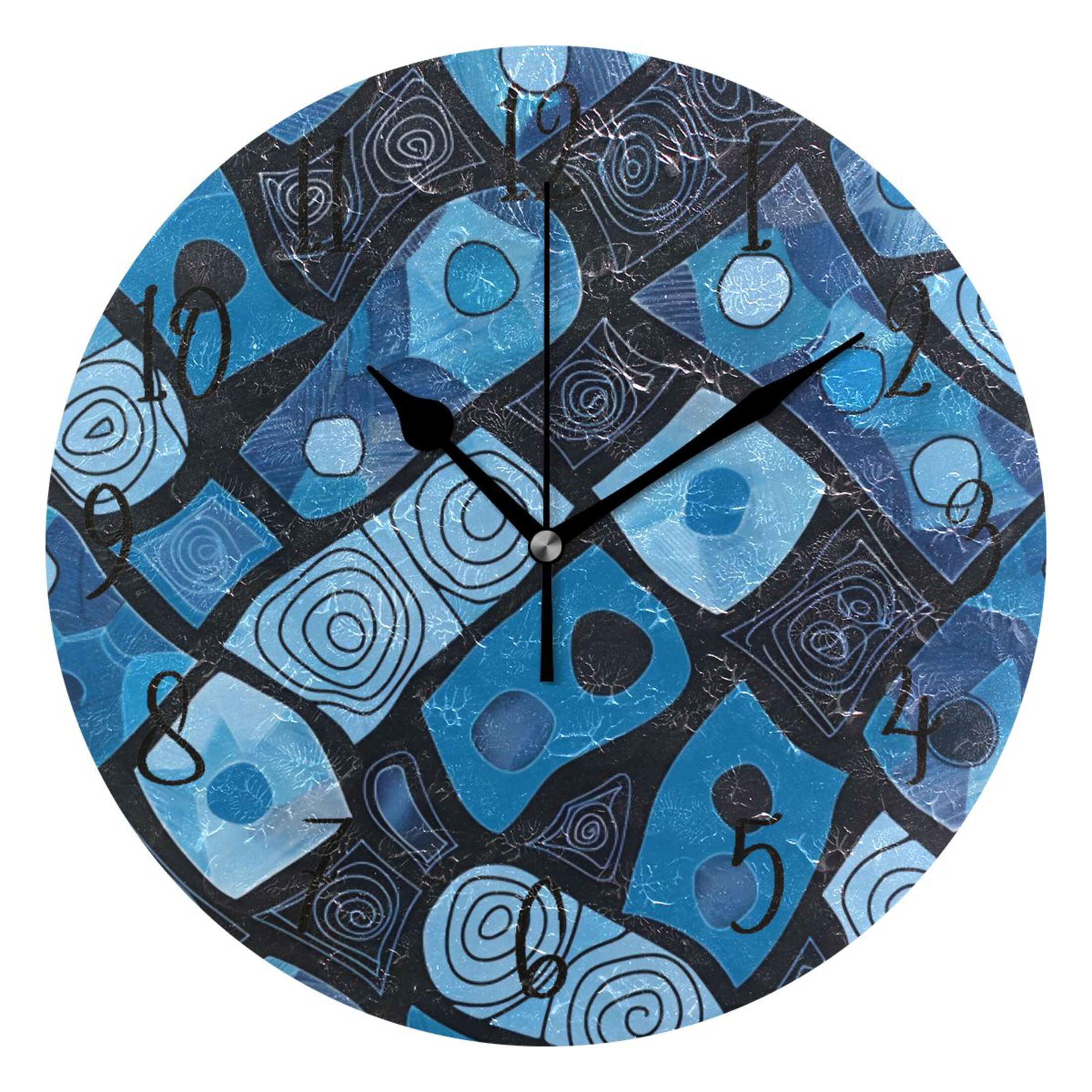 Round Clock Gold Clock 9.84*9.84 Inch Round Art Clock Decorative Clock ...