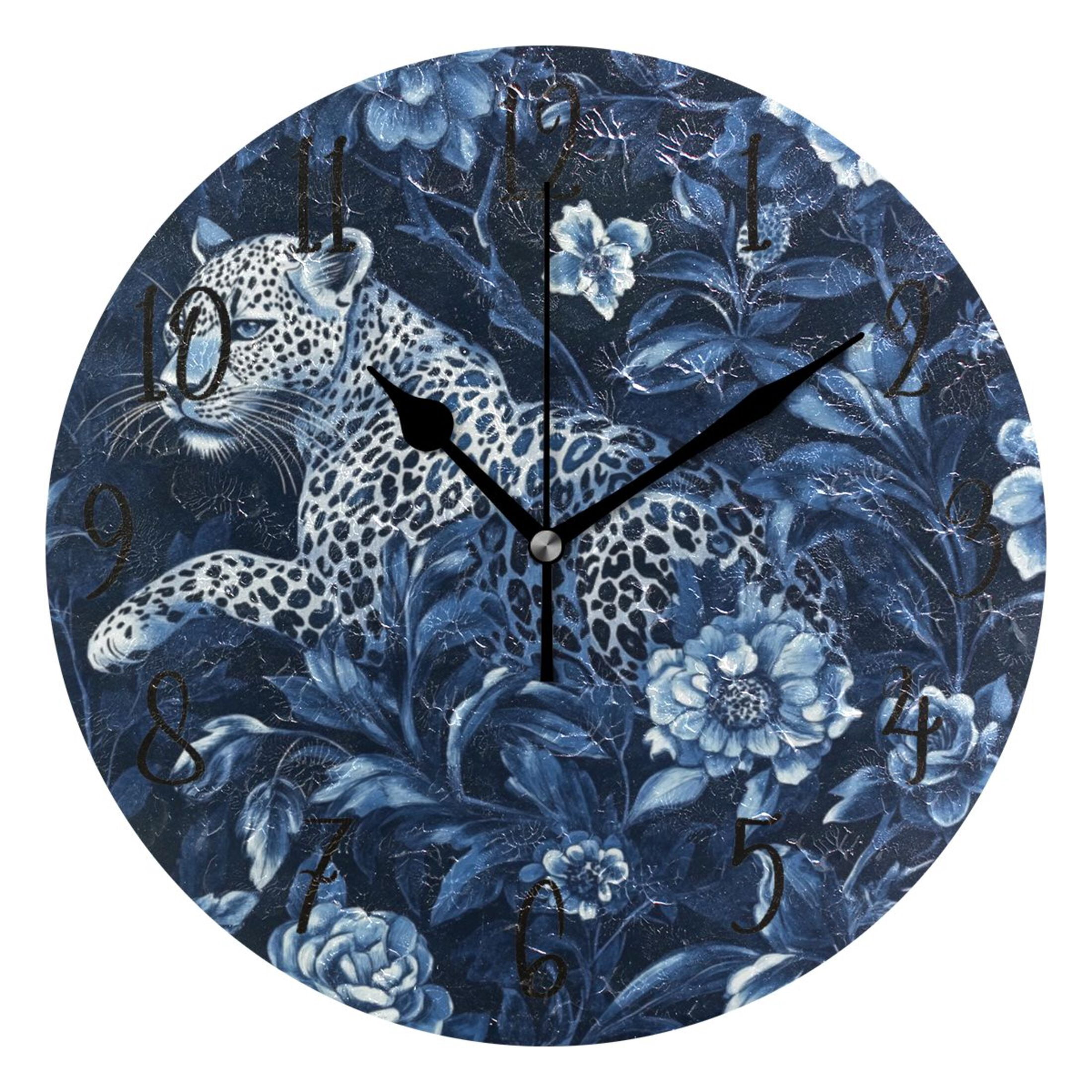 Round Clock Gold Clock 9.84*9.84 Inch Round Art Clock Decorative Clock ...
