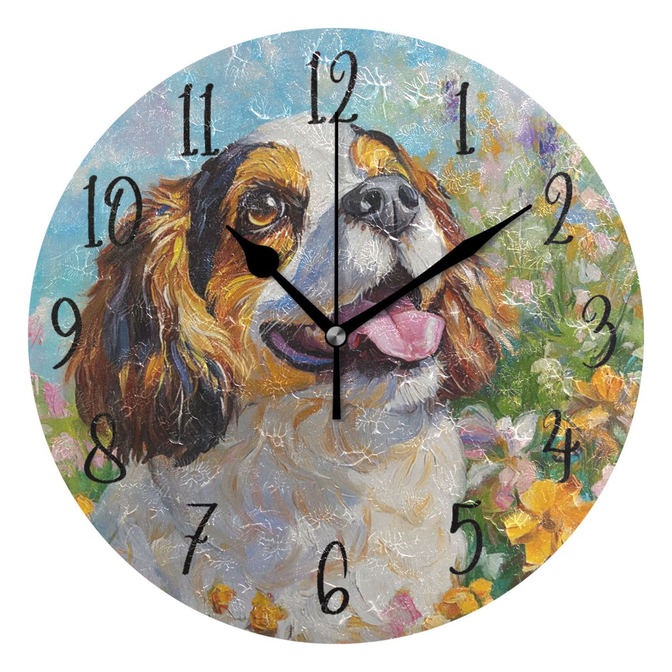 Round Clock Gold Clock 9.84*9.84 Inch Round Art Clock Decorative Clock ...