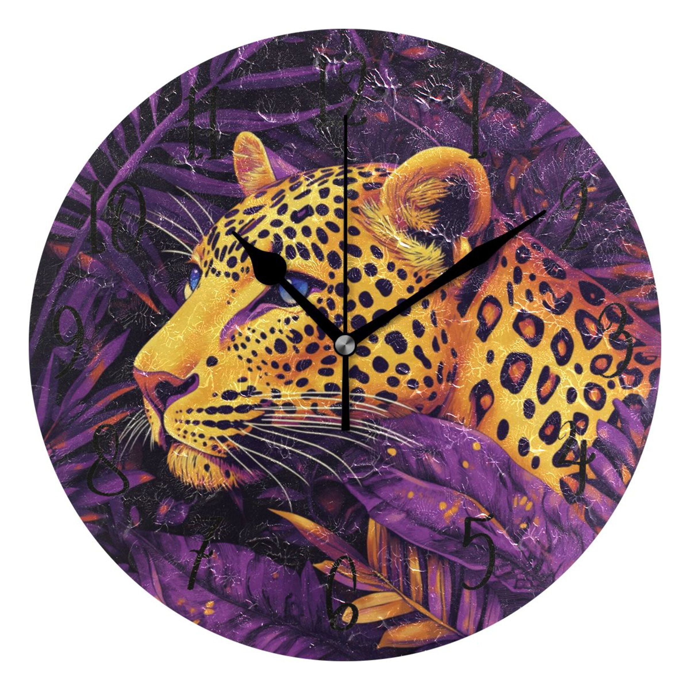 Round Clock Gold Clock 9.84*9.84 Inch Round Art Clock Decorative Clock ...