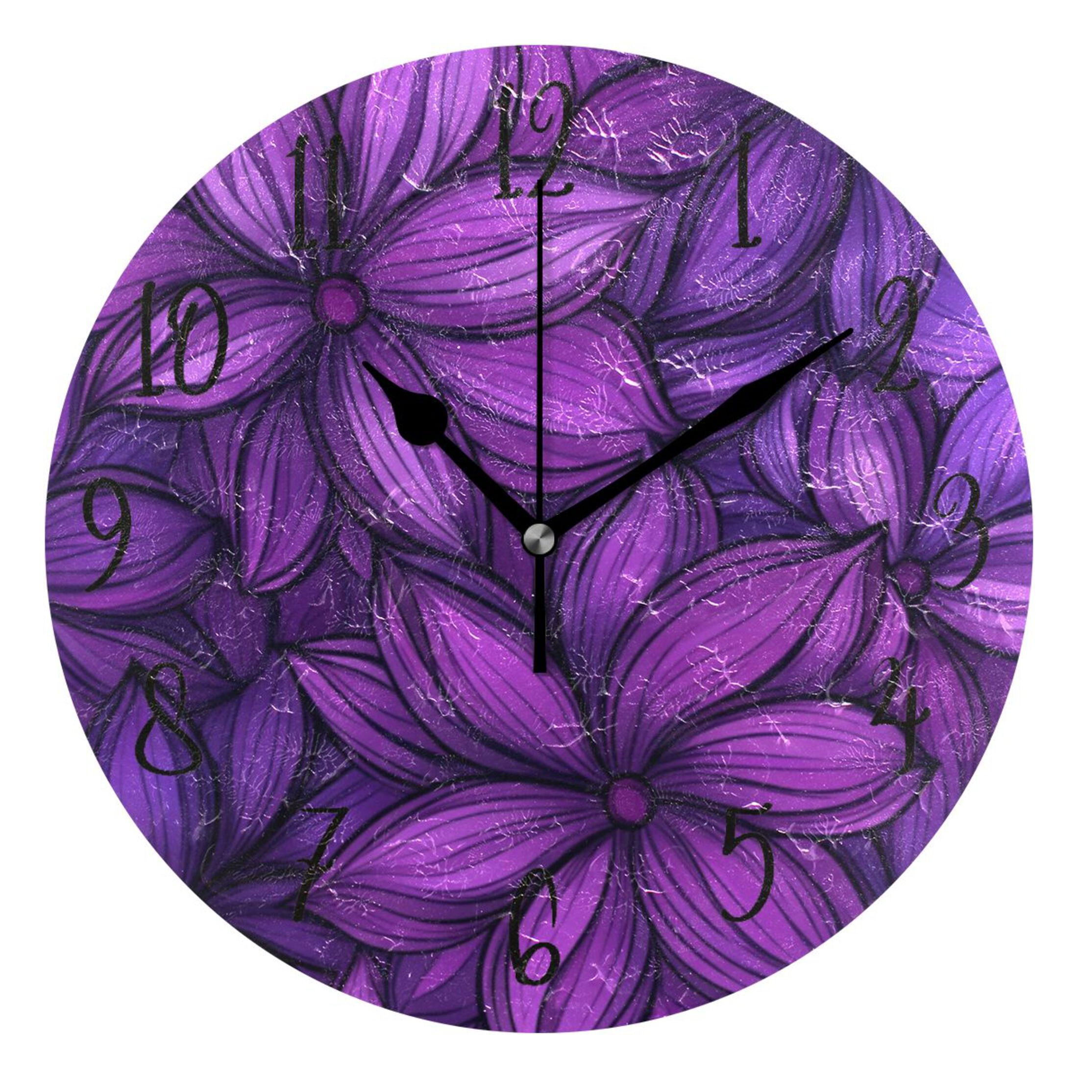 Round Clock Gold Clock 9.84*9.84 Inch Round Art Clock Decorative Clock ...