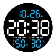 Sharper Image® LED Light-up Word Clock, 7.75", Electronic Desk Clock ...