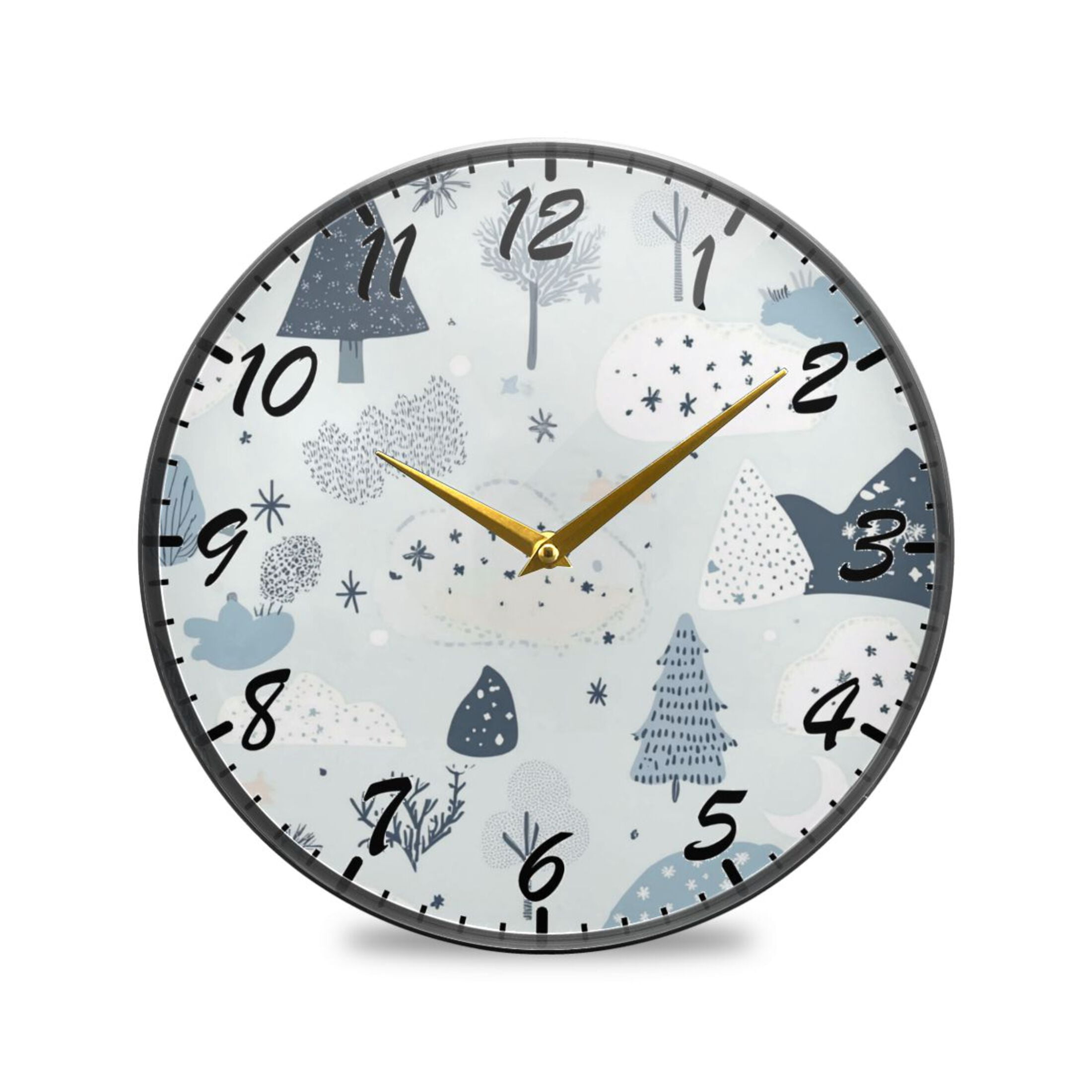 Round Clock Wall Clock Decorative Clock 11.9" Sizes Clock A Cute and ...