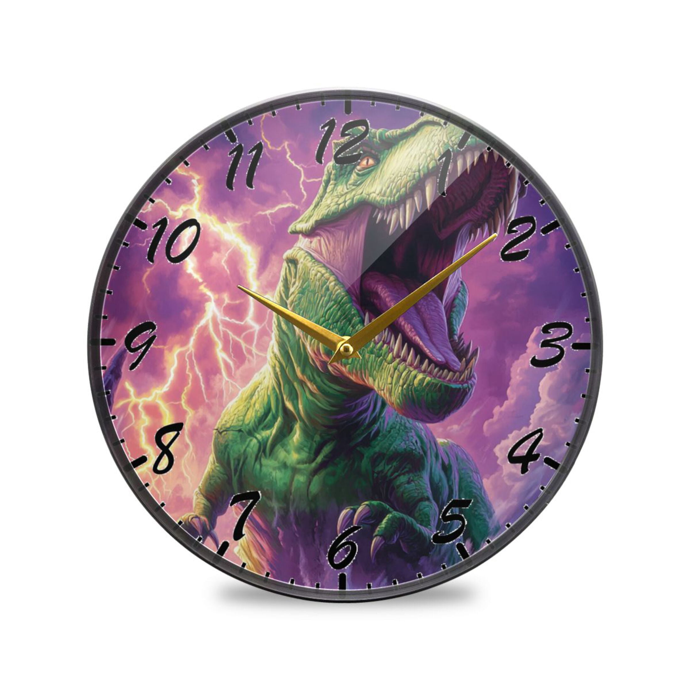 Round Clock Wall Clock Decorative Clock 11.9" Sizes Clock A Green ...