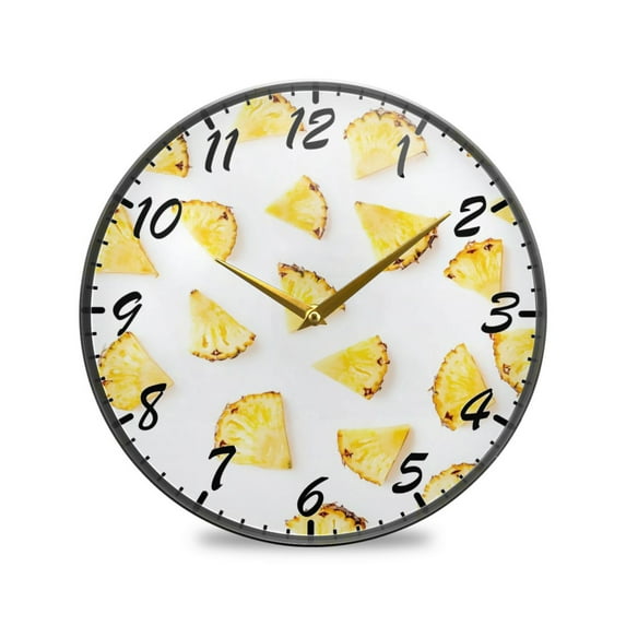 Round Clock Wall Clock Decorative Clock 9.5" Sizes Clock Crisp ...