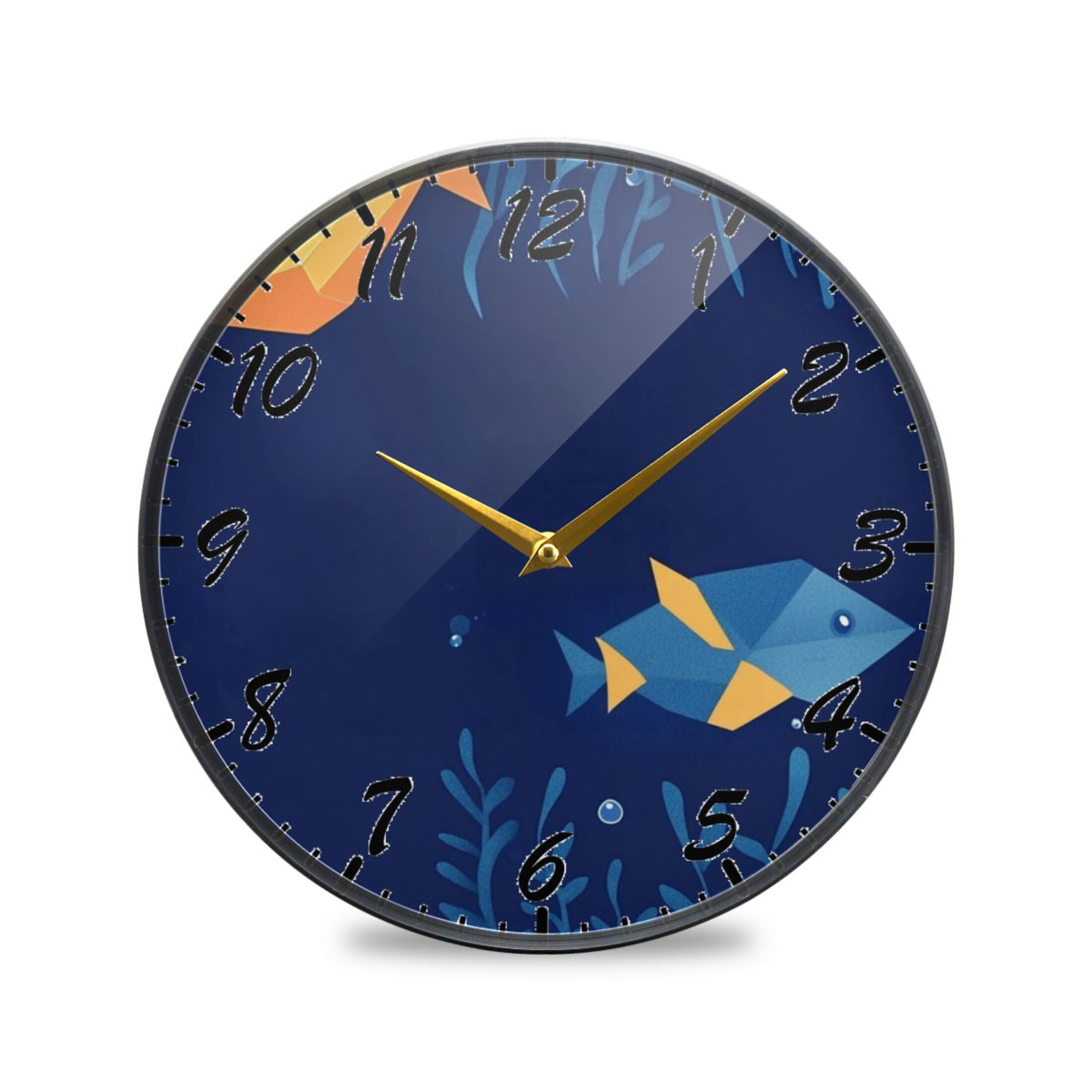 Round Clock Wall Clock Decorative Clock 9.5" Sizes Clock Simple Baby ...