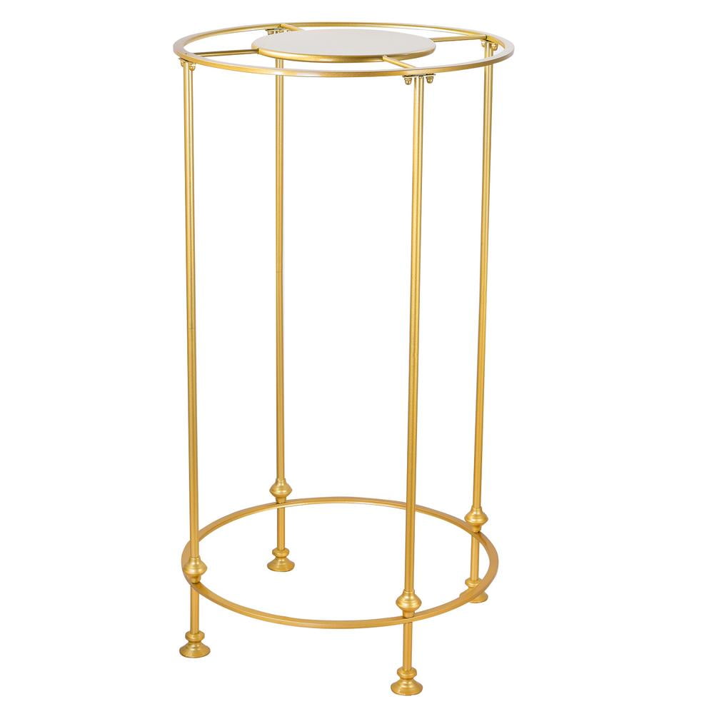 Round Clothing Rack Garment Display Retail Rack with Topper Rotatable ...