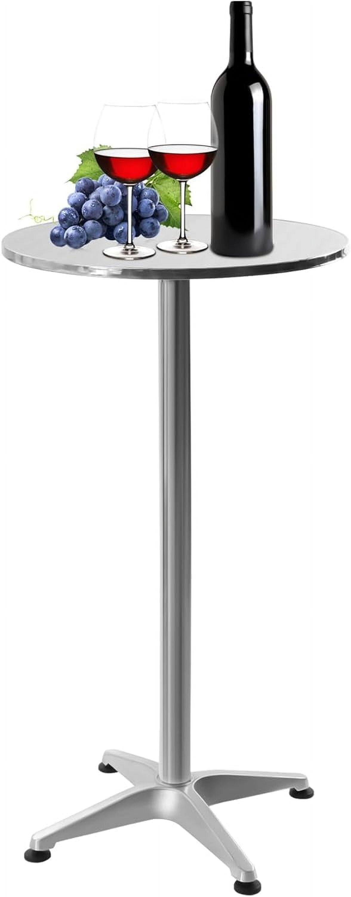 Round Cocktail Table - 23.62x44.88inch Foldable Round Cocktail Bar ...