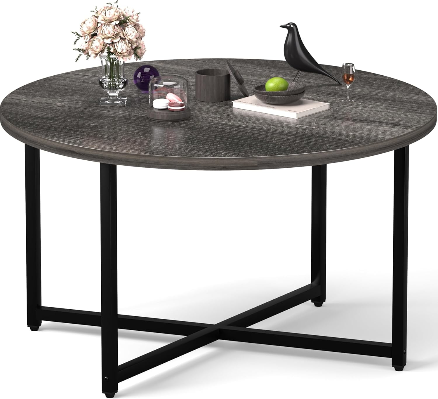 Round Coffee Table, 31.5" Circle Coffee Table，Roma Round Coffee Tables ...