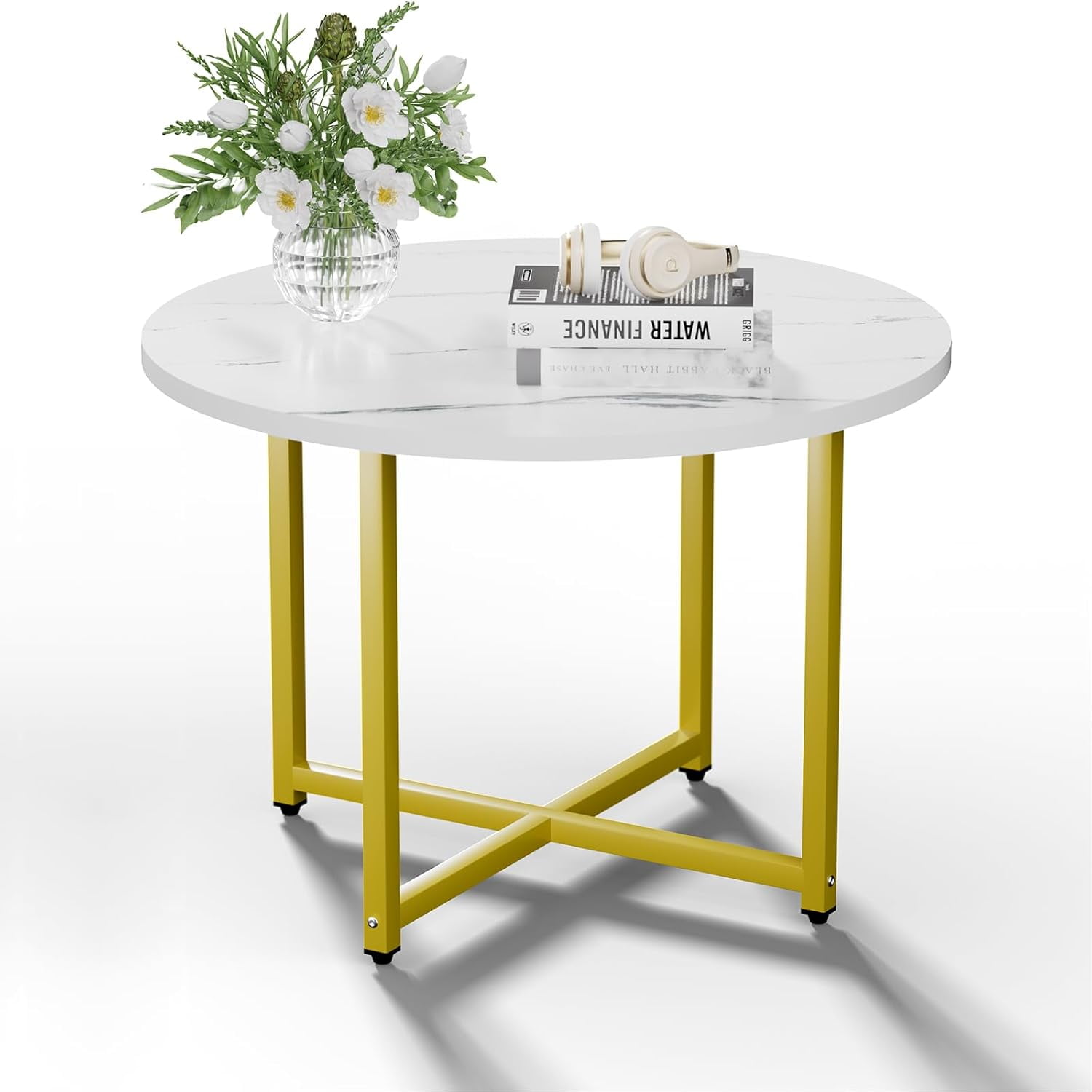 Round Coffee Table, Circle Coffee Tables for Living Room, Small Table ...