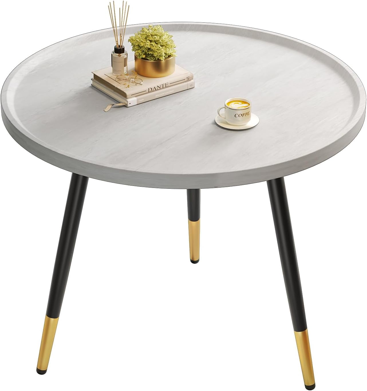 Round Coffee Table Small Modern Coffee Tables Rustic Farmhouse Center ...