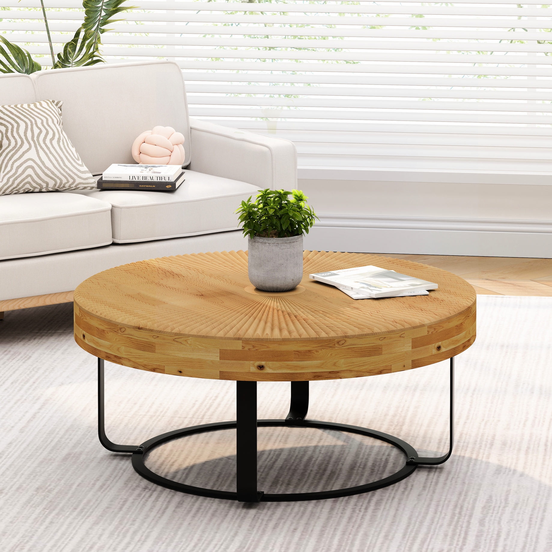 Round Coffee Table for Office & Living | Versatile in Different ...